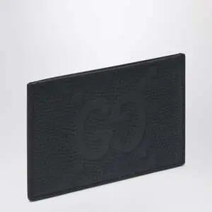 Gucci Card Holder With Large Gg - Black