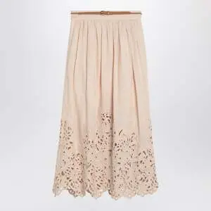 Zimmermann Wylie Midi Skirt - Cream