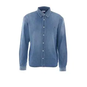 Saint Laurent Cassandre Denim Shirt - Blue