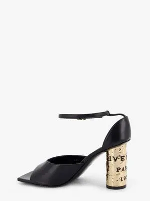 Givenchy Leather Sandals With Tape Heel