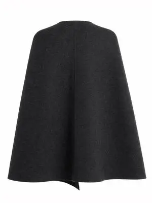 Gucci Wool And Silk Cape With Clamp
