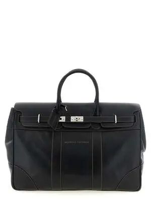 Brunello Cucinelli Weekender Country' Bag - Black