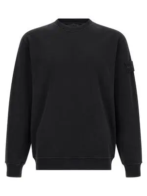 Stone Island Badge Ghost' Sweatshirt - Black