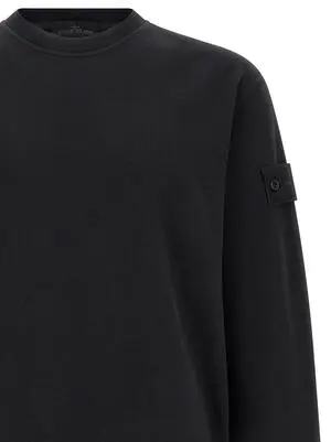 Stone Island Badge Ghost' Sweatshirt - Black
