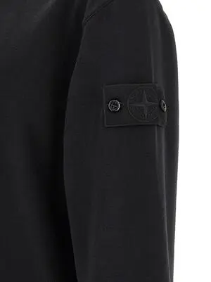 Stone Island Badge Ghost' Sweatshirt - Black