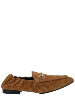 Gucci Gg Loafer With Clamp - Brown