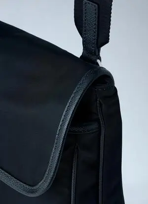 Prada Re-nylon And Saffiano Leather Shoulder Bag