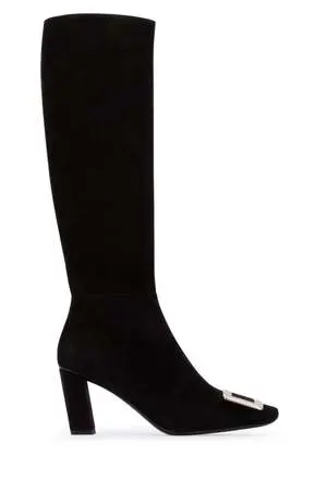 ROGER VIVIER Suede Knee-high Boots - Multicolor