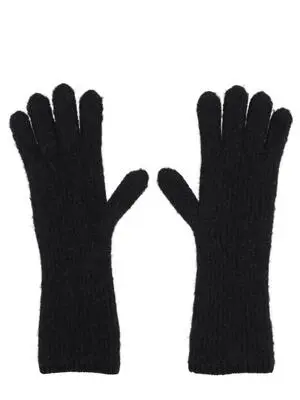 Jacquemus Gloves With Logo - Black