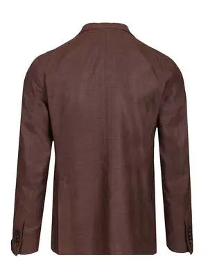 Tagliatore Montecarlo Jacket In Wool And Silk