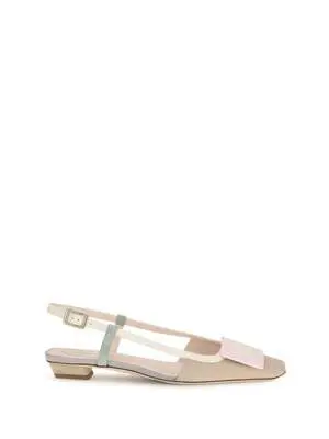 ROGER VIVIER Suede Belle Vivier Slingback Ballerinas