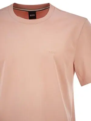 BOSS Cotton Jersey T-shirt With Logo - Pink