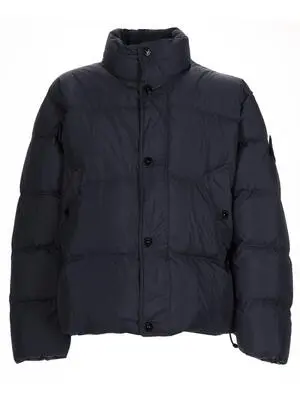Stone Island Bomber Piumino Con Patch Logo - Blue