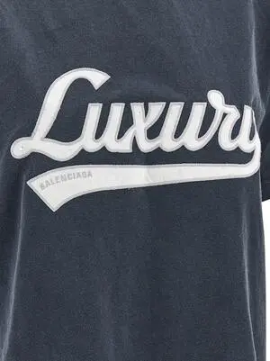 Balenciaga Embroidery T-shirt - Blue