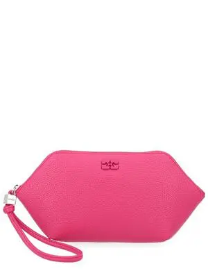 GANNI Portamonete Con Logo - Pink