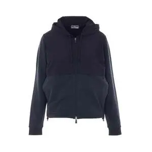 Herno Double Face Interlock Sweatshirt And Master Nylon - Black