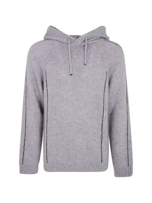 Giorgio Armani Wool Blend Hoodie - Multicolor