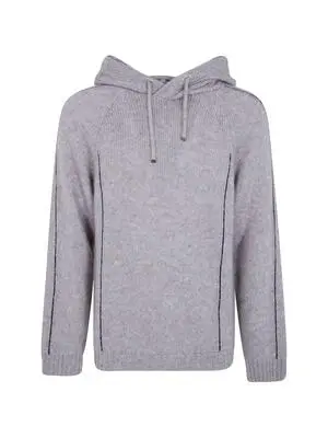 Giorgio Armani Wool Blend Hoodie - Multicolor