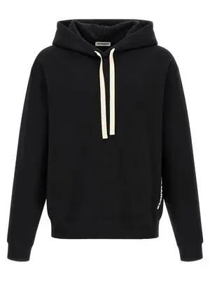 JIL SANDER Cotton Hoodie - Black