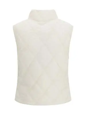 Burberry Cheswick Padded Sleeveless Gilet - White
