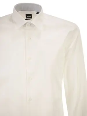 BOSS Slim Fit Shirt In Stretch Cotton Poplin