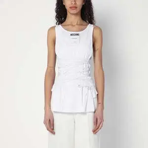 Moschino Viscose Tank Top - White