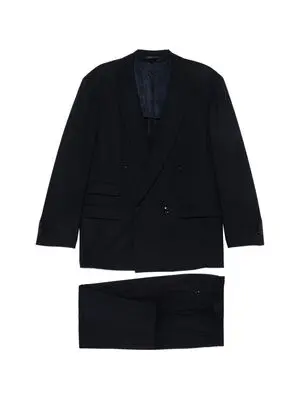 Giorgio Armani Wool Double-breasted Suit - Multicolor