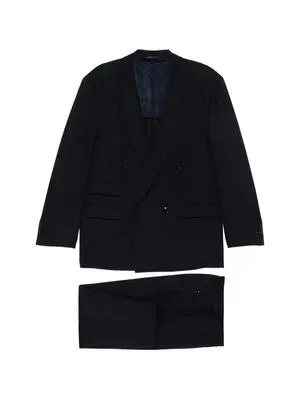 Giorgio Armani Wool Double-breasted Suit - Multicolor