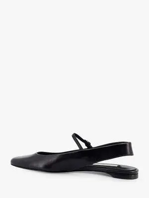 TOTEME Leather Ballerinas - Black