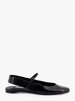 TOTEME Leather Ballerinas - Black