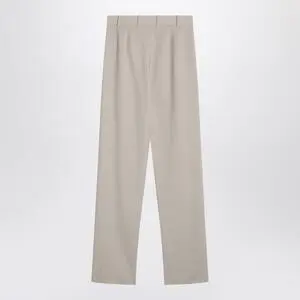 Saint Laurent Beige Wool Trousers