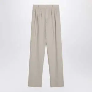 Saint Laurent Wool Trousers - Cream