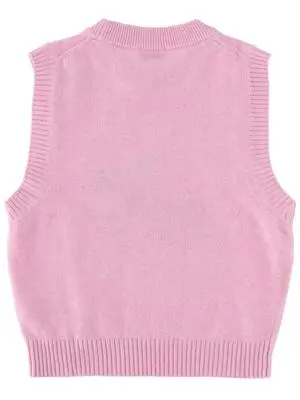 GANNI Gilet Raspberry