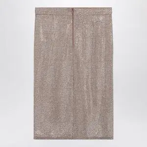 Giuseppe Di Morabito Embellished Midi Skirt - Silver