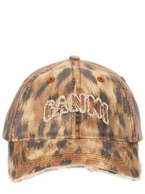 GANNI Cappello Da Baseball Con Logo - Multicolor