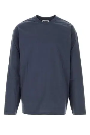 JIL SANDER Navy Cotton T-shirt - Blue