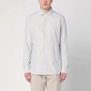 XACUS White/beige Cotton Shirt - Cream