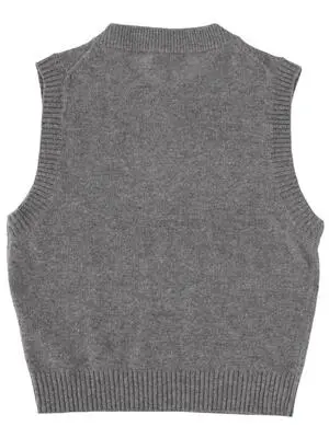 GANNI Gilet Graphic - Gray