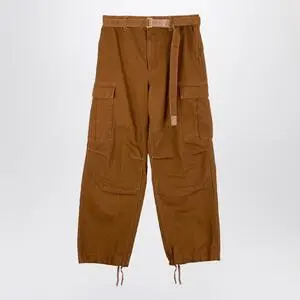 SACAI X CARHARTT WIP Beige Cotton Cargo Trousers - Cream