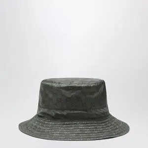 Gucci Reversible Dark Nylon Gg Hat - Green