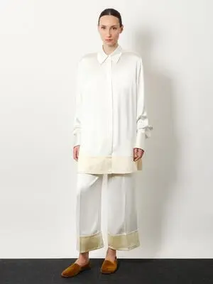 TOTEME Viscose Trousers - White