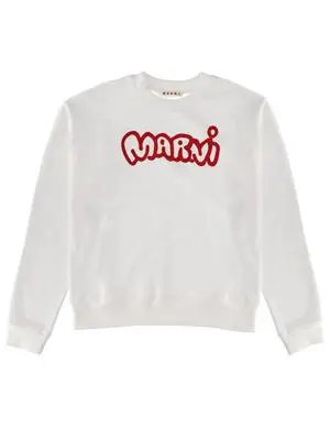 Marni Sweatshirt With Logo - White