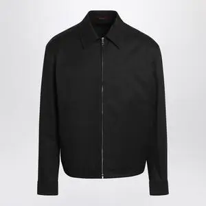 Gucci Cotton Twill Jacket With Web Detail - Black
