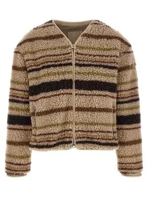 Moncler Teddy Effect Cardigan - Brown