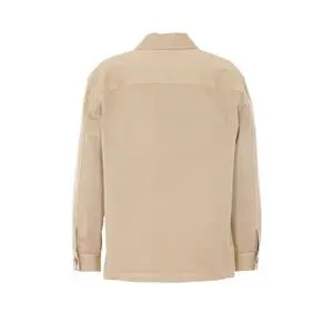 Saint Laurent Cassandre Monogram Logo Overshirt - Cream