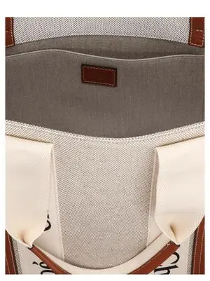 Chloé Woody Shopping Bag - Cream