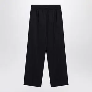 Gucci Navy Pants In Technical Jersey - Blue