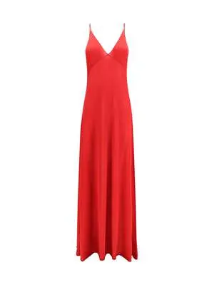 Fendi Silk Slip Dress - Red