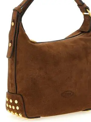 TOD'S Gommini' Mini Suede Shoulder Bag
