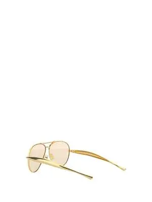 Bottega Veneta Aviator Sardine Sunglasses - Gold